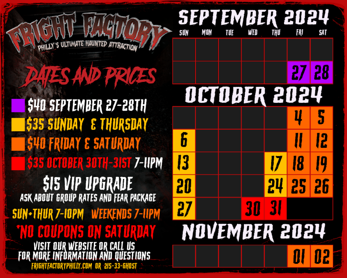 Fright Factory - 13 Haunts